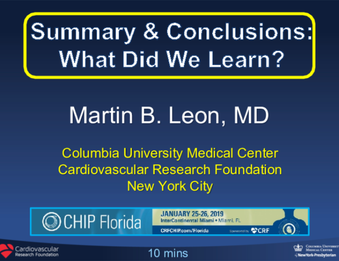 Summary & Conclusions: What Did We Learn? | tctmd.com